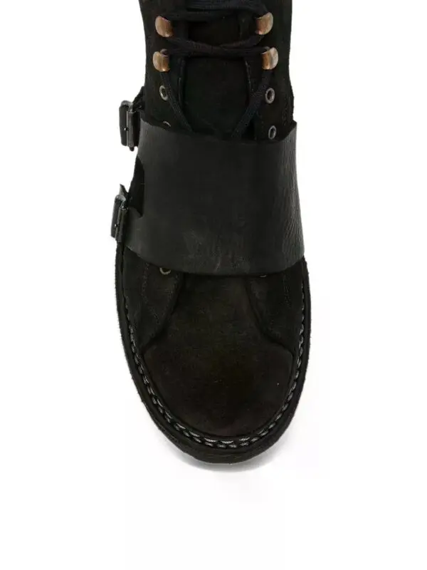Guidi Buckle-strap Lace-up Boots