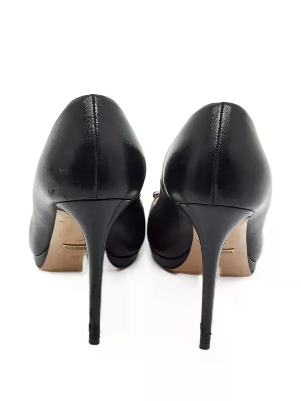 Gucci Horsebit Peep-toe Heeled Pumps