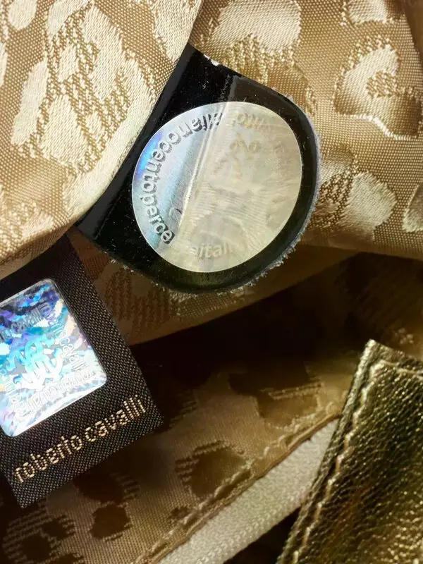 Roberto Cavalli Monogram Canvas Tote Bag