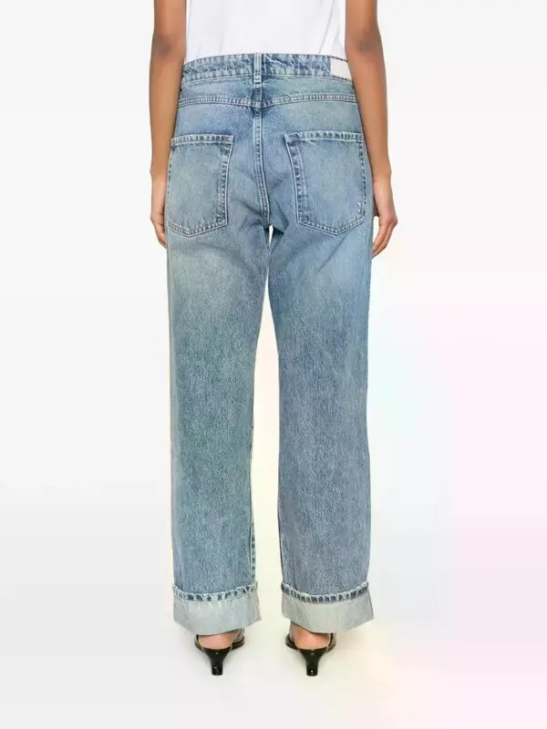 ICON DENIM LOS ANGELES Faded Turn-up Jeans