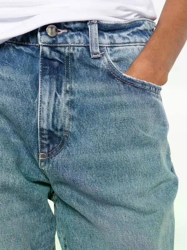 ICON DENIM LOS ANGELES Faded Turn-up Jeans