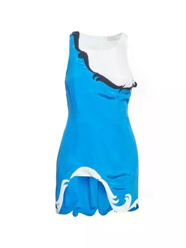 Stella McCartney Cut-out Baroque-motif Mini Dress