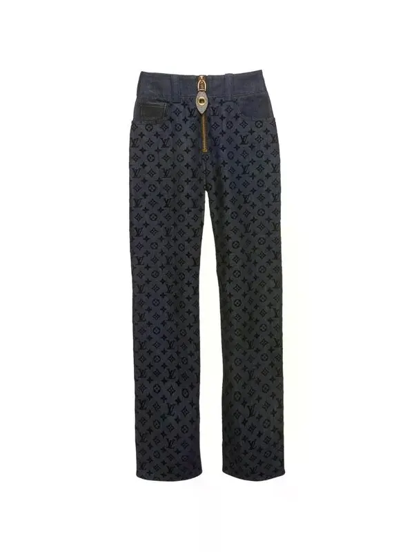 LOUIS VUITTON Monogram Straight-leg Jeans