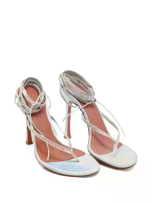 Amina Muaddi Cora Crystal-embellished Sandals