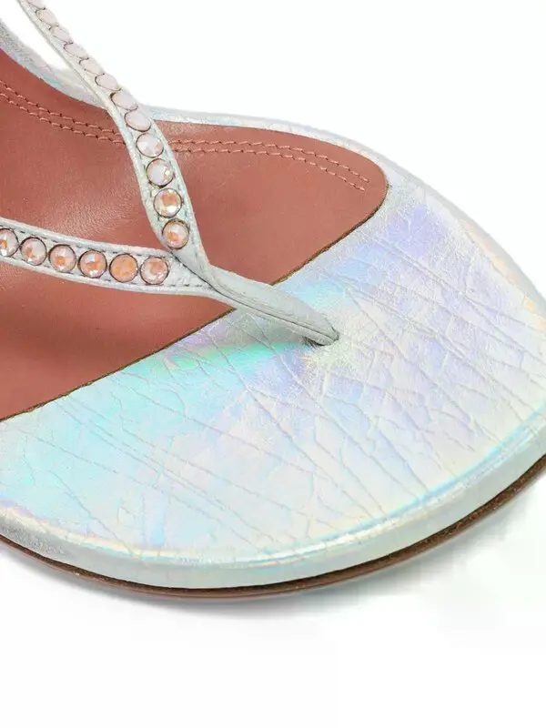 Amina Muaddi Cora Crystal-embellished Sandals