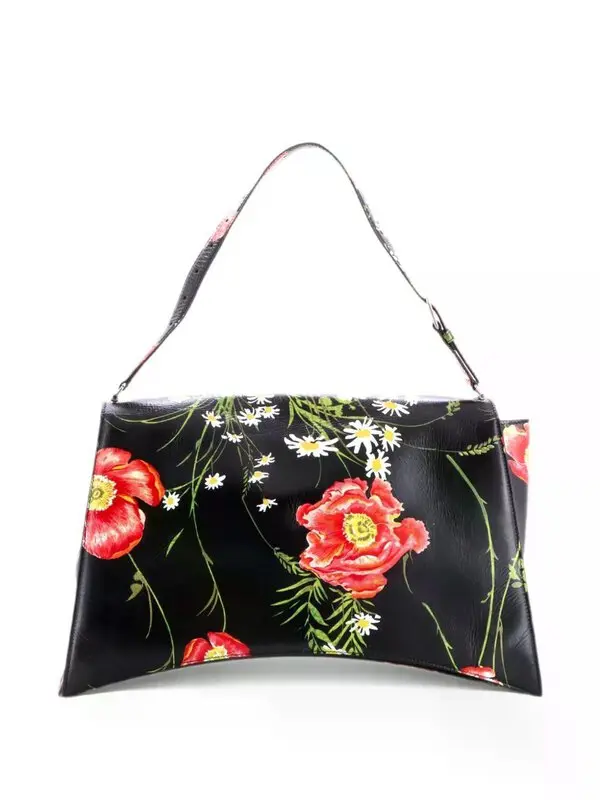 Balenciaga Crush Sling Printed Leather Large Shoulder Bag - Multicolour
