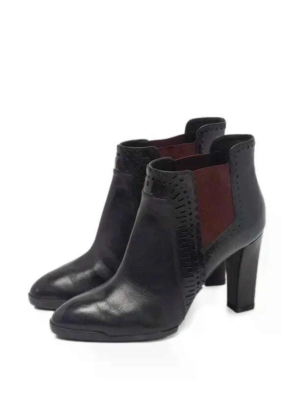TOD'S Perforated Leather Ankle Boots