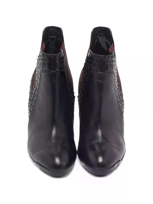 TOD'S Perforated Leather Ankle Boots