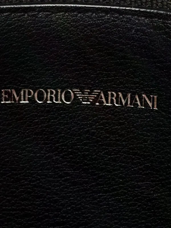 Emporio Armani Asv Icon Regenerated Curved Tote Bag
