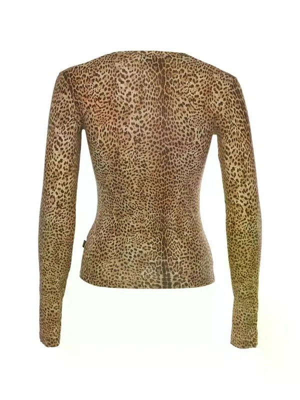 Just Cavalli Leopard-print Long-sleeve Top