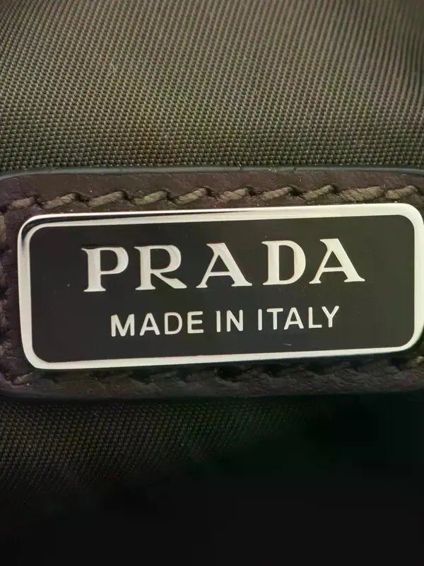 Prada Re-nylon Leather Pouch