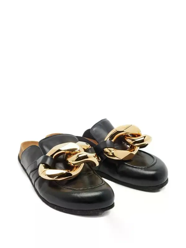 JW Anderson Curb Chain Leather Mules