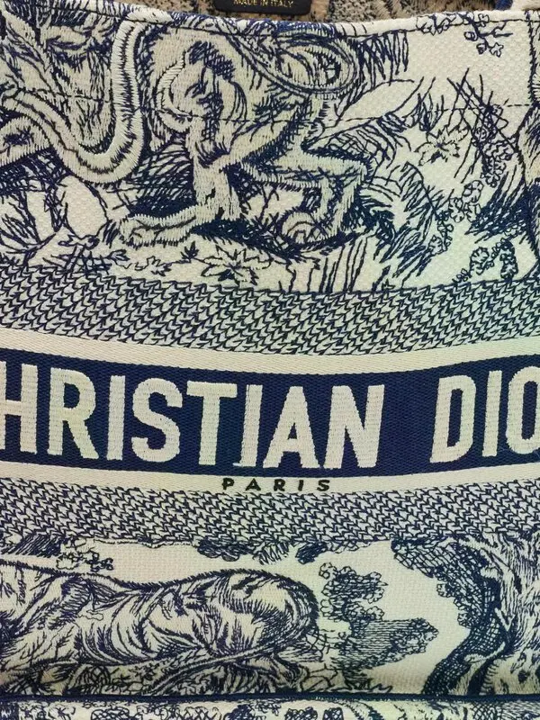 Dior Medium Book Embroidered Tote Bag