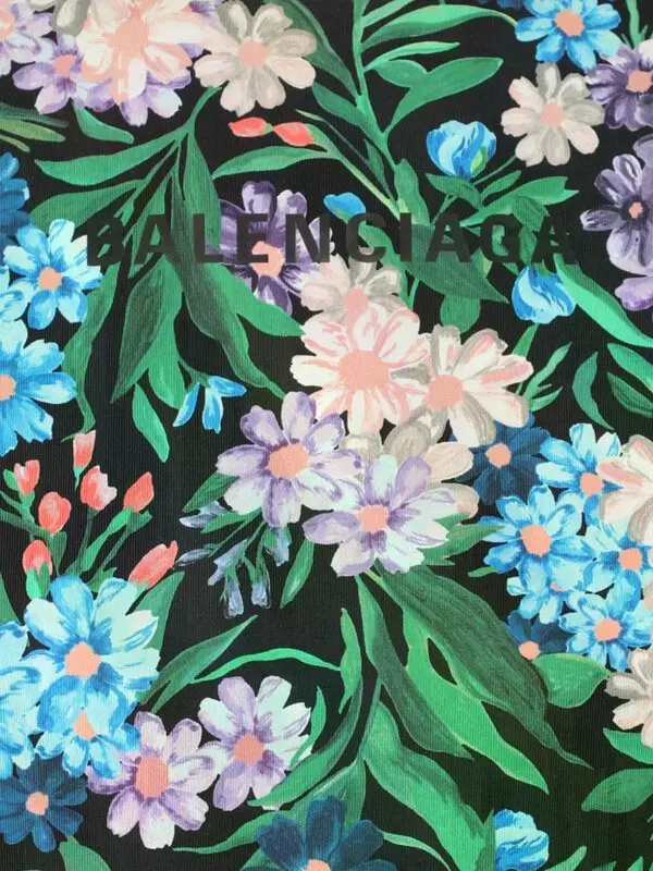 Balenciaga Floral-print Midi Dress