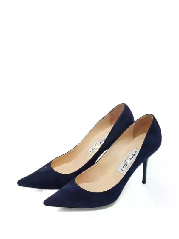 JIMMY CHOO Romy Suede Pointed-toe Pumps