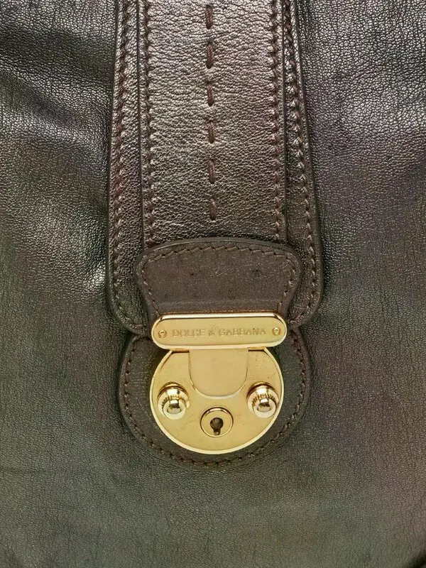 Dolce & Gabbana Studded Lock-emblem Tote Bag