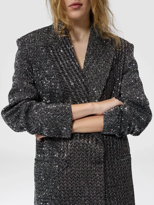 Missoni Jacket With Lapels In Lamé Viscose Blend