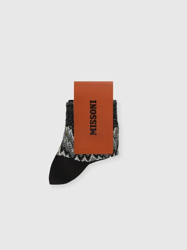 Missoni Stretch Lamé Cotton-blend Ankle Socks