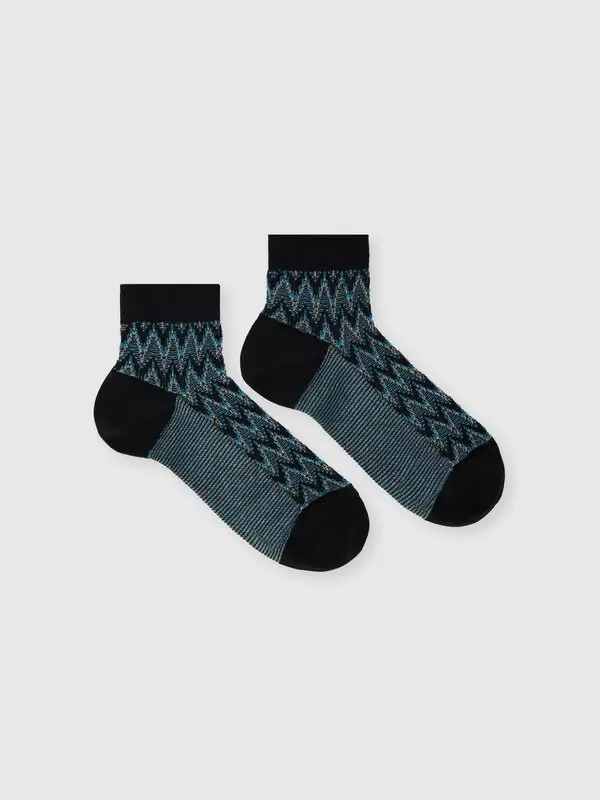Missoni Lamé Cotton-blend Ankle Socks