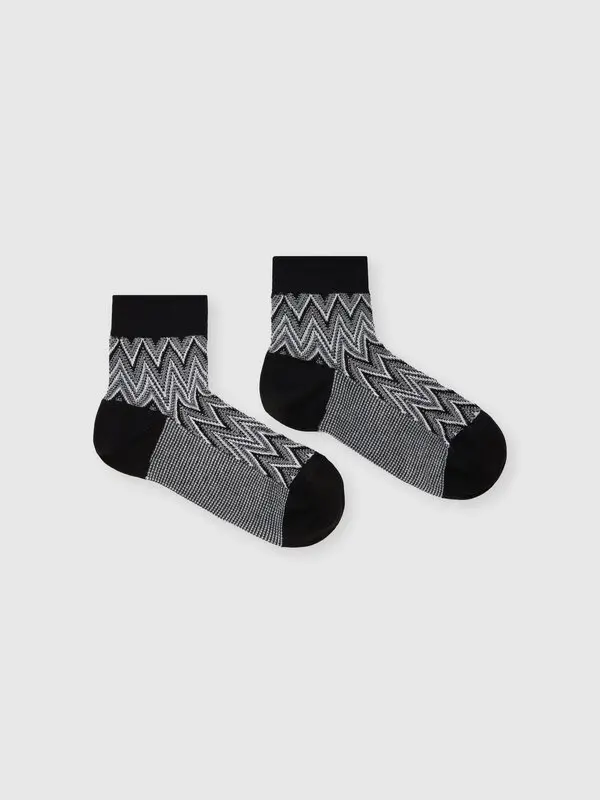 Missoni Lamé Cotton-blend Ankle Socks