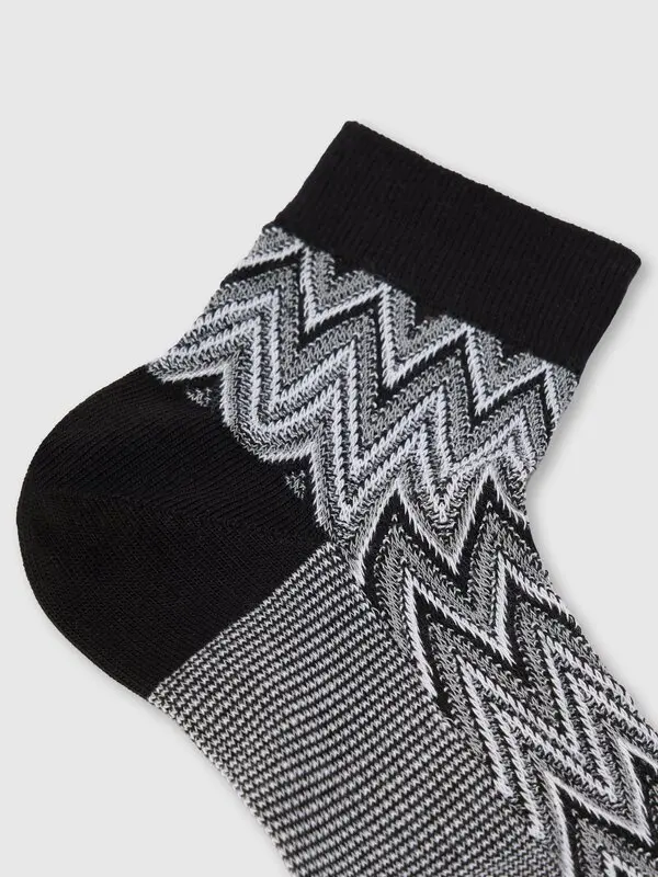Missoni Lamé Cotton-blend Ankle Socks