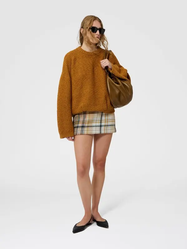 Missoni Pure Wool Mini Skirt With Textured Workmanship