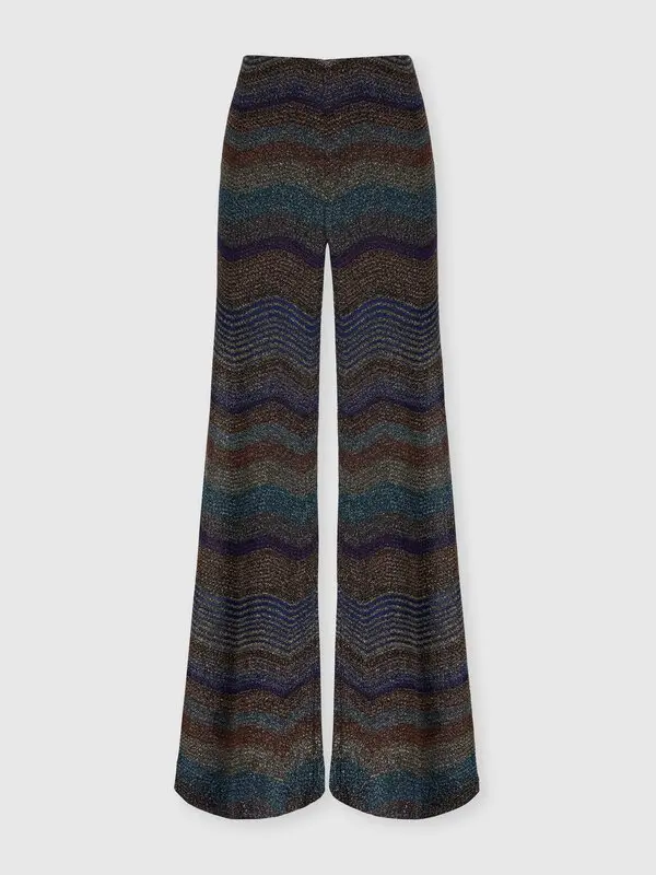Missoni Palazzo Trousers With Wave Motif