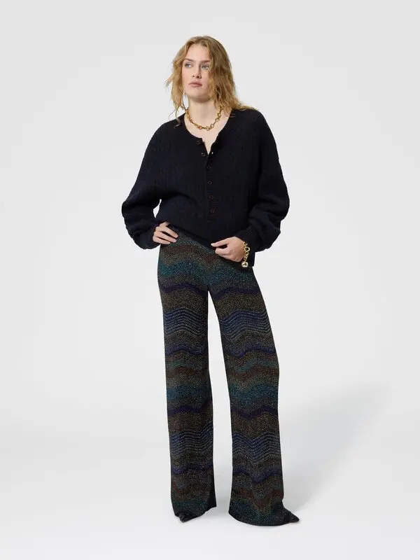Missoni Palazzo Trousers With Wave Motif