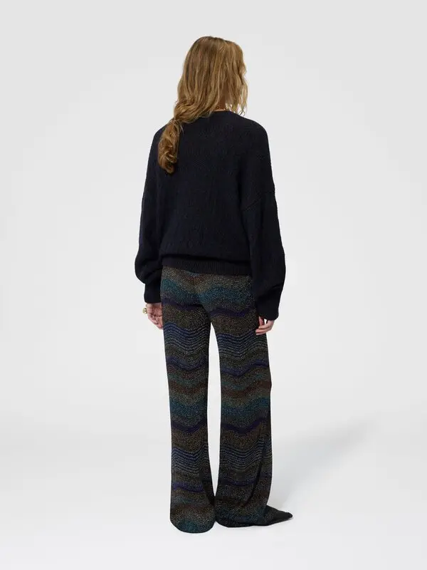 Missoni Palazzo Trousers With Wave Motif