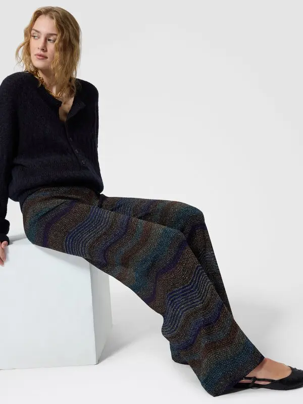 Missoni Palazzo Trousers With Wave Motif