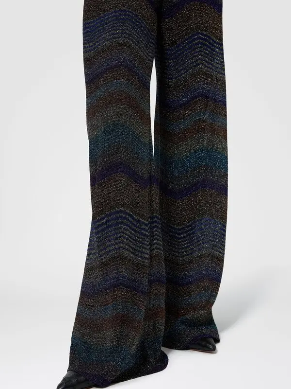 Missoni Palazzo Trousers With Wave Motif