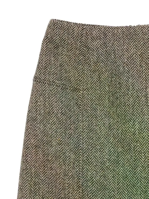 Paul Smith Herringbone-weave Wool Mini Skirt