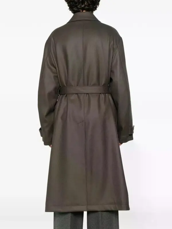 SSSTEIN Melton Belted Wool Coat