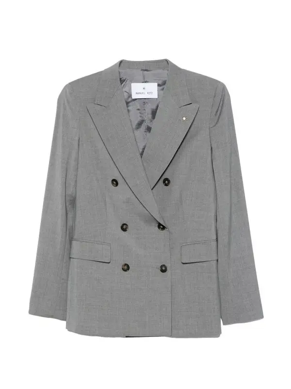 MANUEL RITZ Double-breasted Peak-lapels Jacket