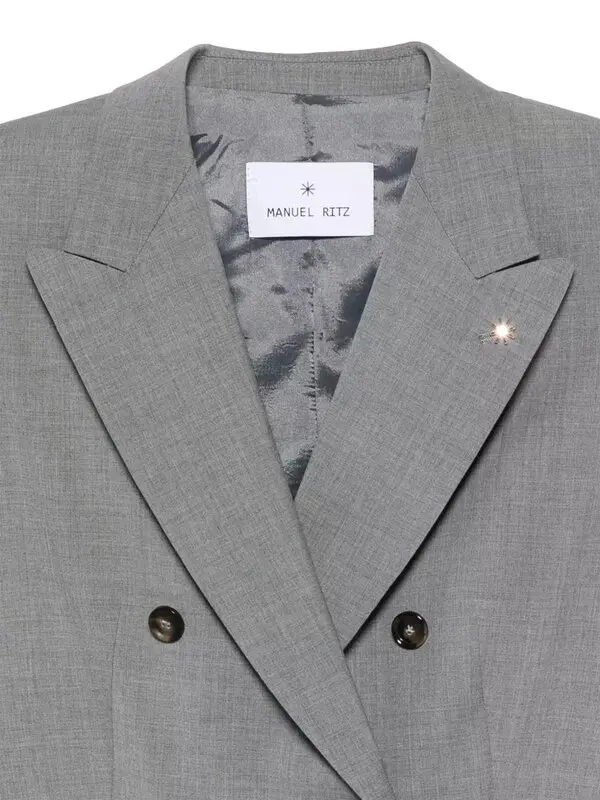 MANUEL RITZ Double-breasted Peak-lapels Jacket