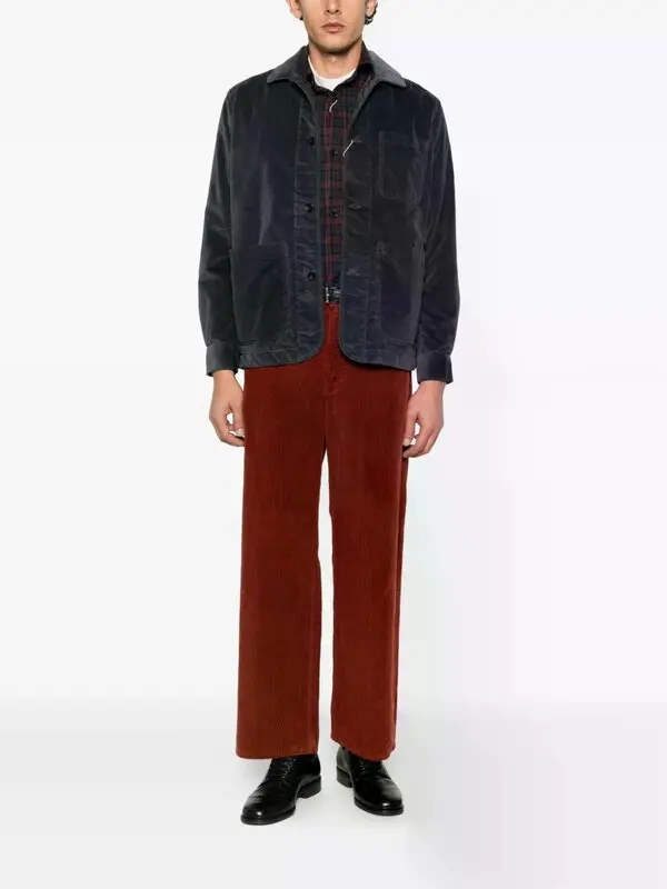 KOIKE BARCELONA Corduroy-velvet Button-up Jacket
