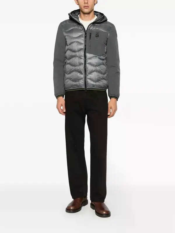 BLAUER. Quilted Hooded Jacket