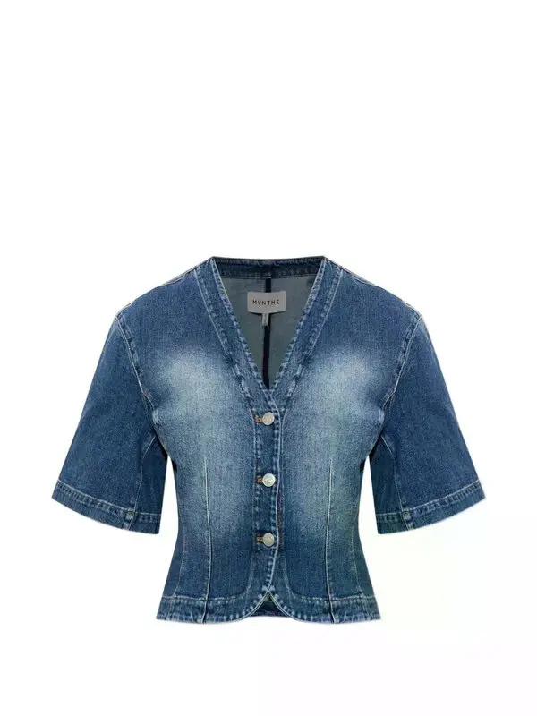 Munthe Cassia Faded Short-sleeve Shirt