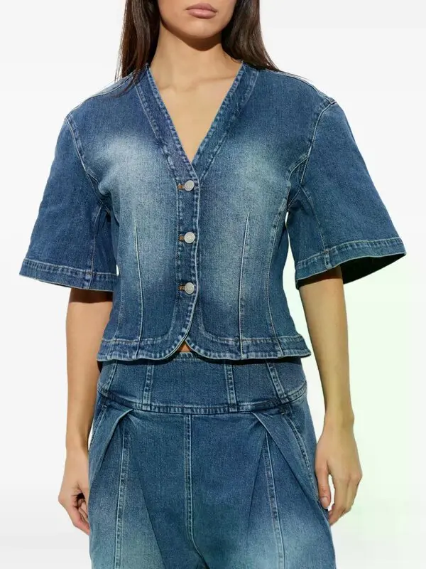 Munthe Cassia Faded Short-sleeve Shirt