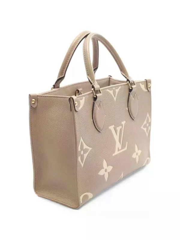 LOUIS VUITTON 2021 Pm On-the-go Monogram Empreinte Tote Bag - Neutrals