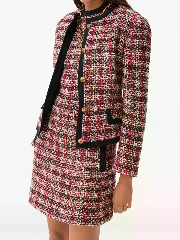 Versace Tweed Cardigan Jacket