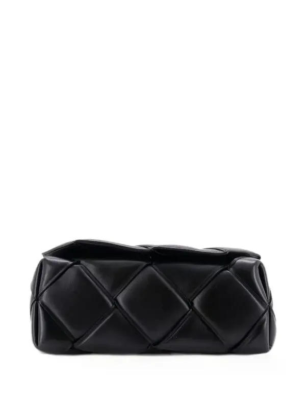Bottega Veneta Top Handle Padded Maxi Intrecciato Leather Shoulder Bag