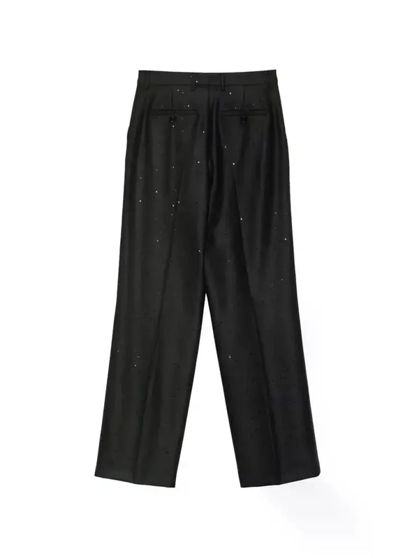 MANUEL RITZ Sequin-embellished Pinstripe Trousers