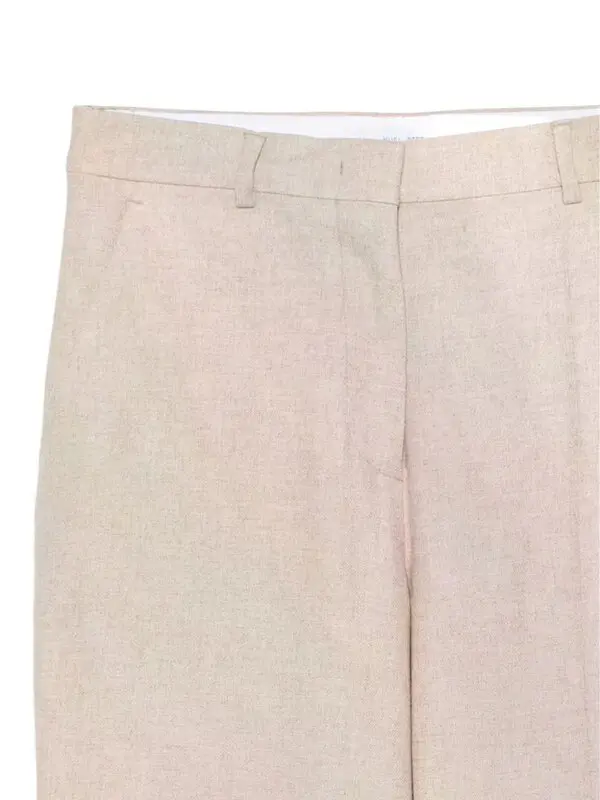 MANUEL RITZ Pressed-crease Flared Trousers