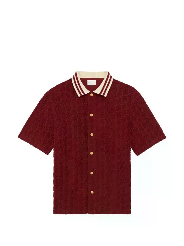 Drole De Monsieur Monogram Terry-cloth Shirt