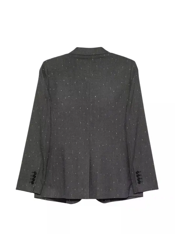 MANUEL RITZ Herringbone-pattern Glitter-effect Blazer