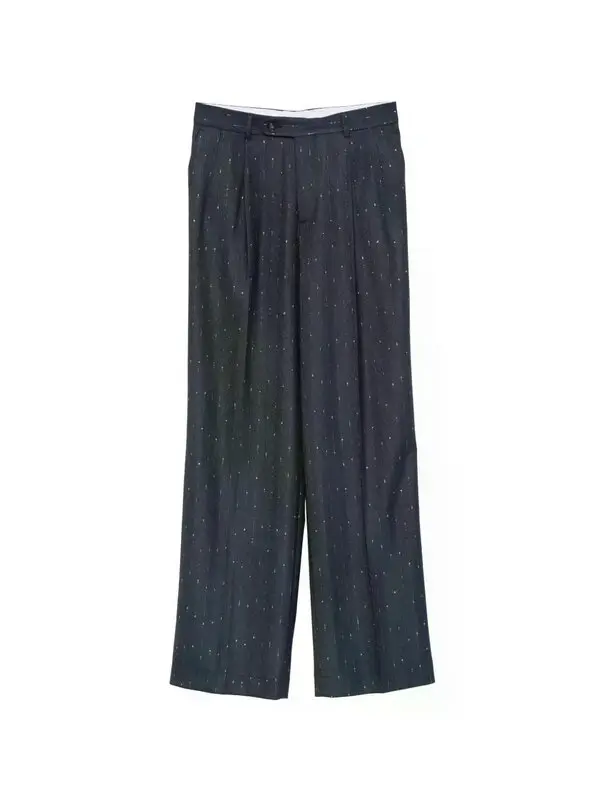 MANUEL RITZ Pinstriped Pleated Trousers