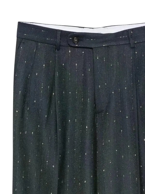 MANUEL RITZ Pinstriped Pleated Trousers