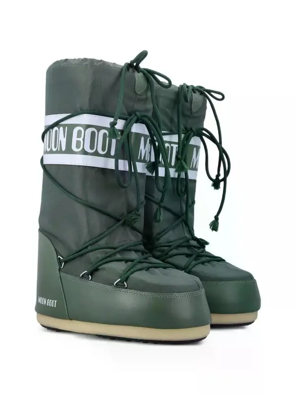 Moon Boot Icon Logo-print Snow Boots - Green