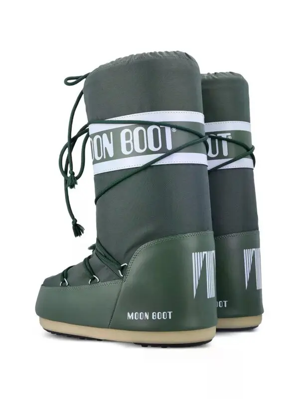 Moon Boot Icon Logo-print Snow Boots - Green
